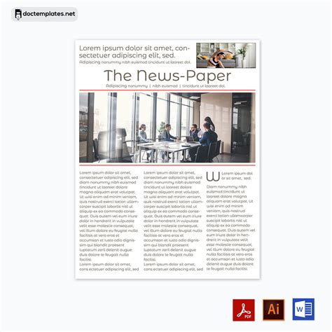 28 Free Editable Newspaper Templates Word PSD PDF