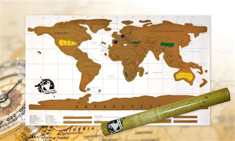 Decopatent Carte Du Monde Scratch Xl Deluxe Carte Du Monde