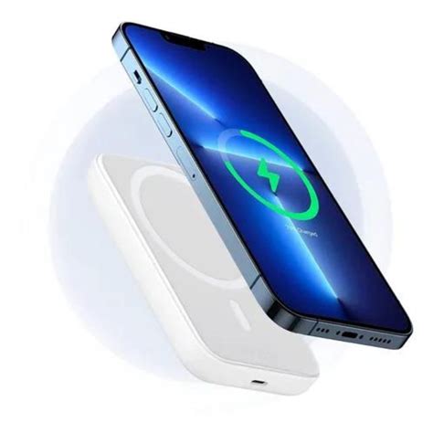 Carregador por Indução Sem Fio Powerbank Portátil Magnético Compatível