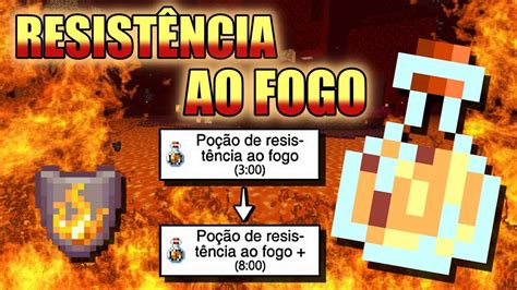 Como fazer Poção de RESISTÊNCIA AO FOGO no Minecraft YouTube