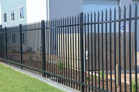 2 03m Pvc Coated Black Wrought Iron Fence Panels Security