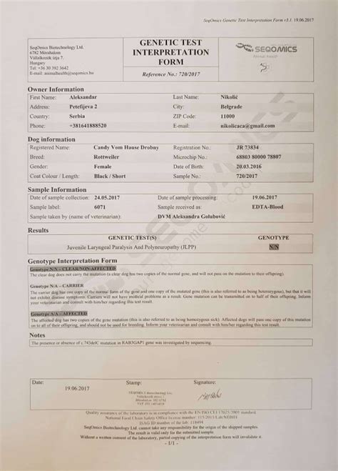 Veterinary Health Certificate Template With Veterinary Health
