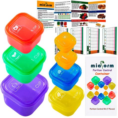 Buy Portion Control Container And Food Plan Labeled Pcs Day