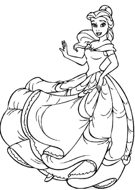 Bella Y Bestia Para Colorear