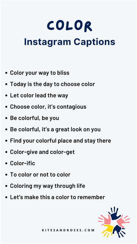 The Color Guide For Instagram Captions