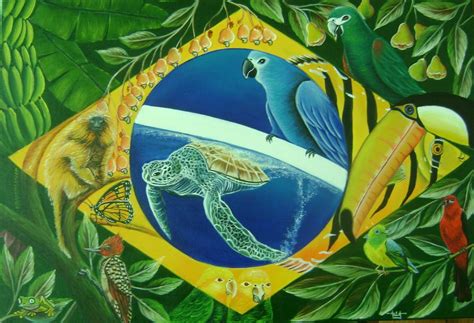 quadro pintura óleo s tela bandeira brasil estilizado 40x60 Bandeira
