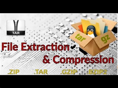 Compress And Extract Tar And Gz Files YouTube