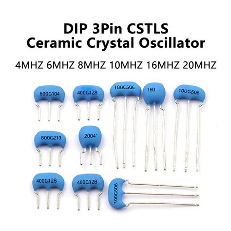Oscilador De Cristal De Inserci N Directa De Cer Mica 10 Piezas