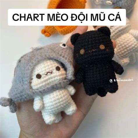 chart mèo đội mũ cá