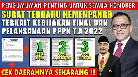 RESMI EDARAN TERBARU KEMENPANRB TERKAIT KEBIJAKAN FINAL PENGADAAN DAN