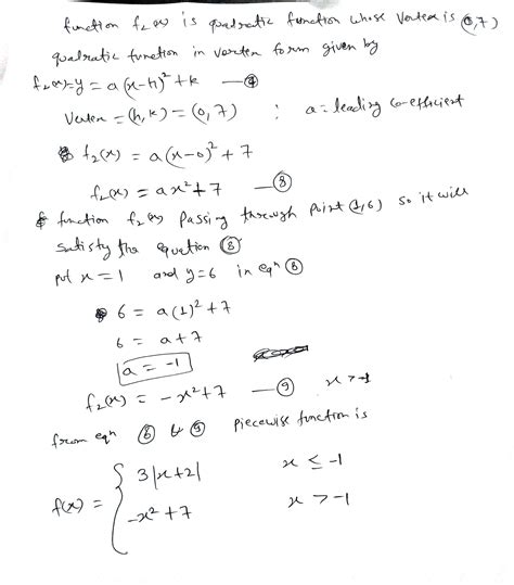 [solved] question on answer write the piecewise function for the given course hero