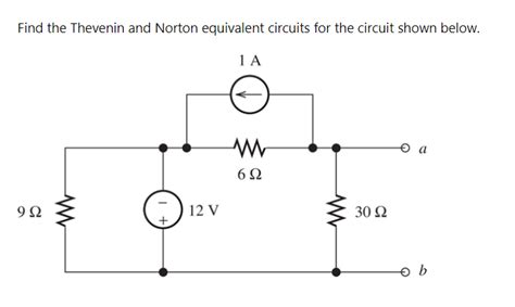 Solved Find The Thevenin Equivalent Circuit For The Circu
