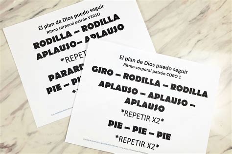 El Plan De Dios Puedo Seguir Ritmo Corporal Primary Singing