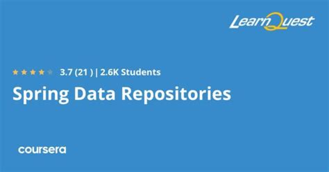 Spring Data Repositories Coursya