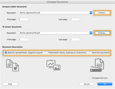 how to compare pdf file versions adobe acrobat dc tutorials