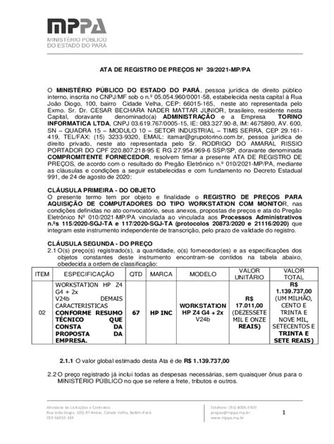 Preenchível Disponível www2 mppa mp O MINISTRIO PBLICO DO ESTADO DO PAR