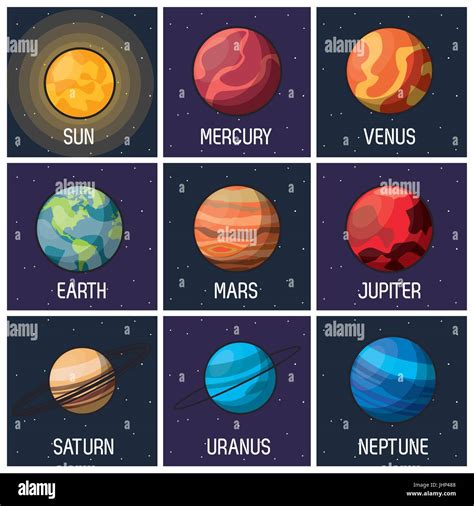 Color De Los Planetas Del Sistema Solar