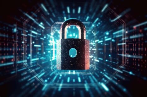 Premium AI Image Digital Padlock A Cyber Security Network And Data
