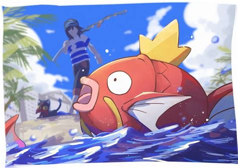 Elio Litten And Magikarp Pokemon And 2 More Drawn By Mugiccha2