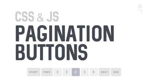 pagination buttons how to create pagination buttons with css and javascript