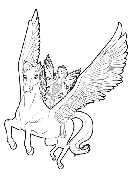 Dibujos De Barbie Mariposa 5 Para Colorear Para Colorear Pintar E