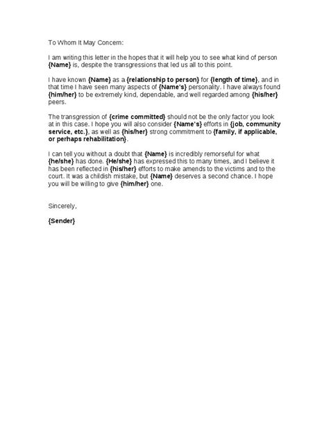 Sample Court Character Reference Letter Friend With Images For Letter