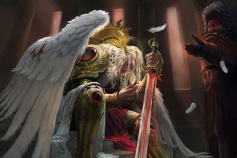 Sanguinius And Horus Lupercal Warhammer 40k Drawn By Alex Cristi