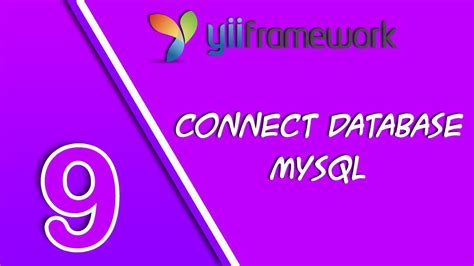 connect database mysql yii framework youtube