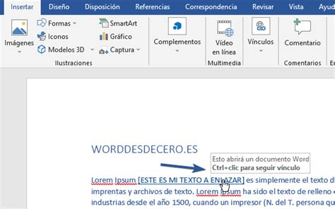 Cómo Crear Enlaces a Documentos en Word Word Fácil