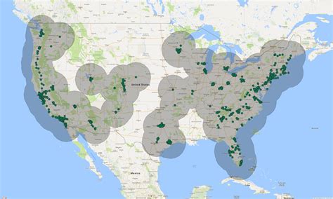 Ccs Dc Fast Charger Coverage Map Charging Station Map California