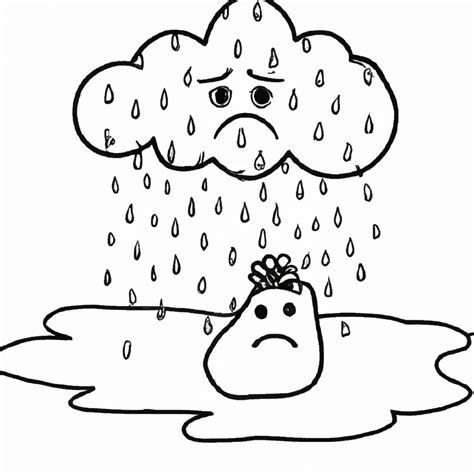 10 Desenhos De Nuvenzinhas Tristes Para Imprimir E Colorir
