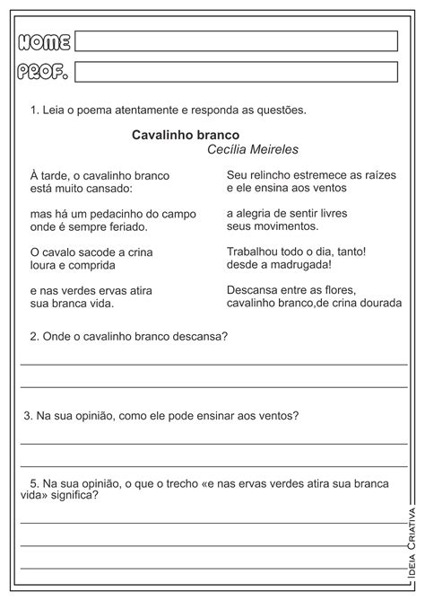 Lipitipi Atividades e Projetos Fundamental I Atividades Interpretação