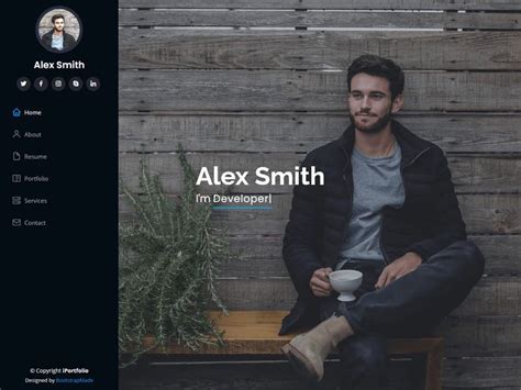 Iportfolio Bootstrap Portfolio Websites Template Bootstrapmade