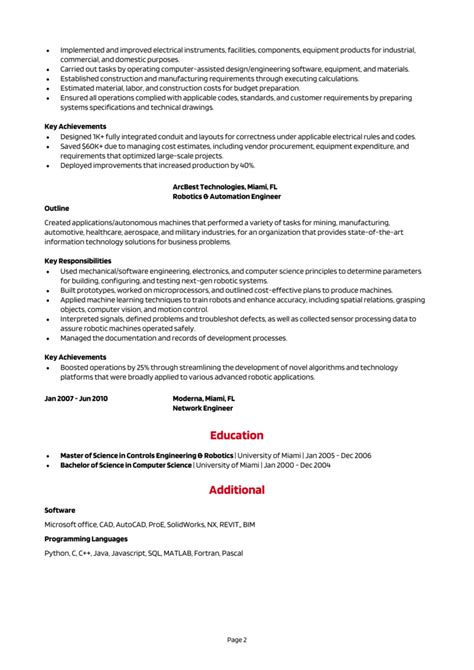 Controls Engineer Resume Example Guide Get A Top Job
