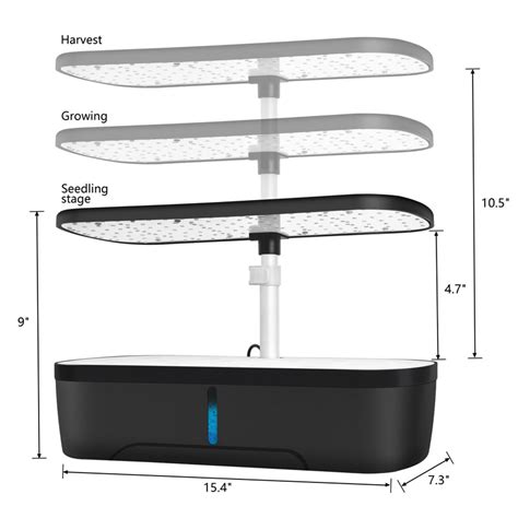 ScienGarden 12 Pods Hydroponics Growing System Smart Herb Garden Indoor