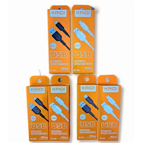 Cabo de carga carregamento Rápido Kaidi V8 Iphone Tipo C Shopee Brasil