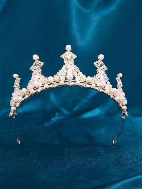 Tiara Para Mujer Corona De Reina Vintage Barroca Para Princesa Nupcial