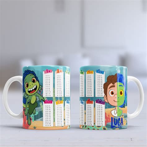Taza Con Tablas De Multiplicar Luca 0162 De Tin Marin