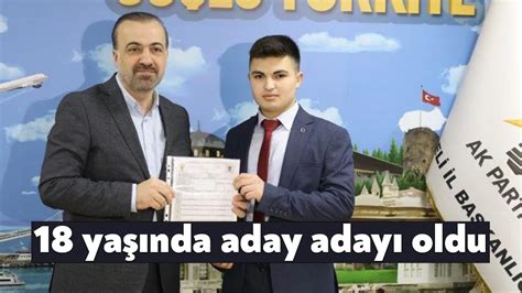 18 yaşındaki Ahmet Safa Kocaeli nin en genç milletvekili aday adayı