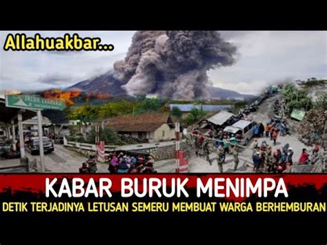 BENCANA HARI INI 25 09 2023 HARI INI GUNUNG SEMERU KEMBALI KELUARKAN