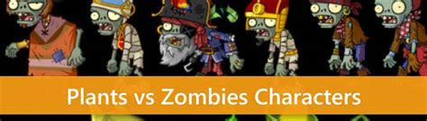 Personajes de Plants vs Zombies Listas de nombres con imágenes