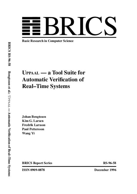 pdf uppaal a tool suite for automatic verification of real time systems wang yi
