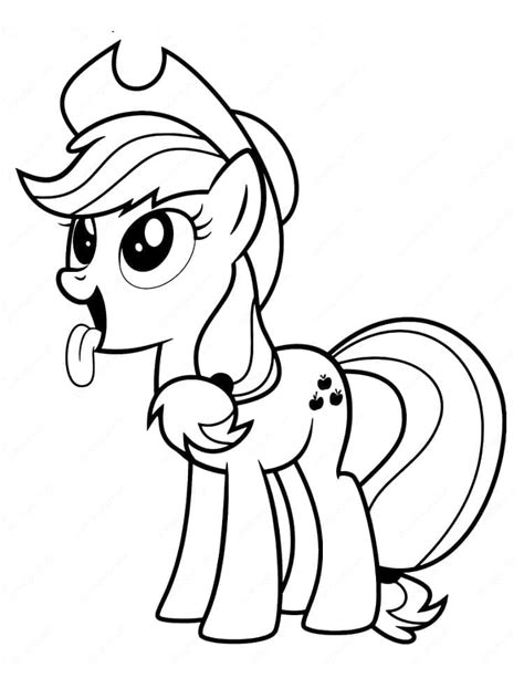Coloriage Applejack de My Little Pony télécharger et imprimer gratuit