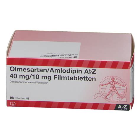 Olmesartan Amlodipin Abz Mg Mg St Mit Dem E Rezept Kaufen