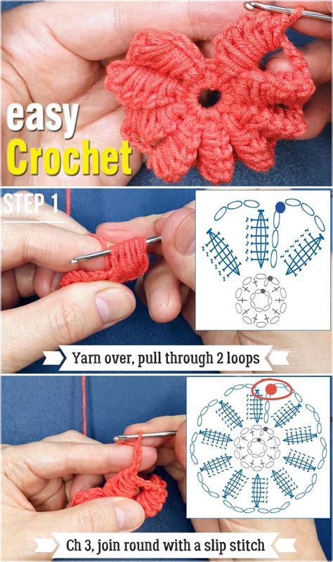 Easy Crochet How To Crochet 3d Flower For Beginners Free Crochet Flower