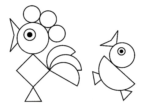 Total 62 imagen dibujos de figuras geométricas para colorear para