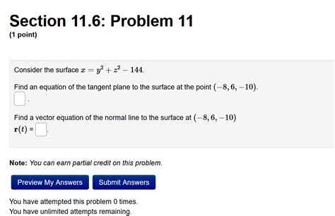 solved section 11 6 problem 11 1 point consider the