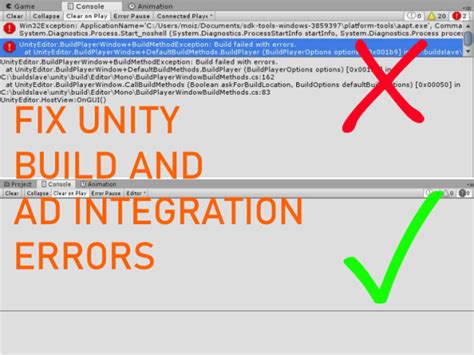 fix unity build errors and or ad errors by nemdeveloperguy fiverr