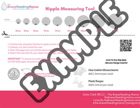 How To Measure Flange Size Free Printable Ruler The Breastfeeding Mama