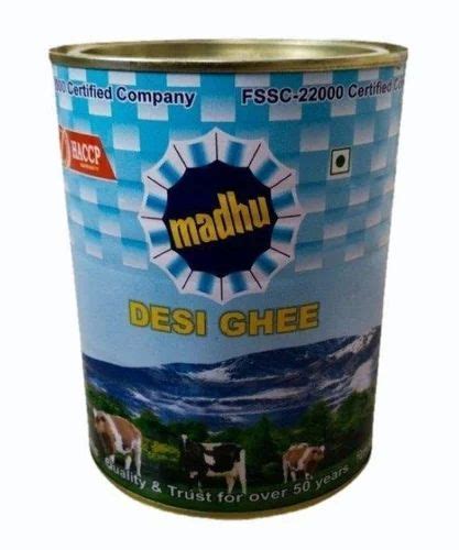 5L Madhu Desi Ghee Tin At Rs 2600 Tin In Ujjain ID 21218547848